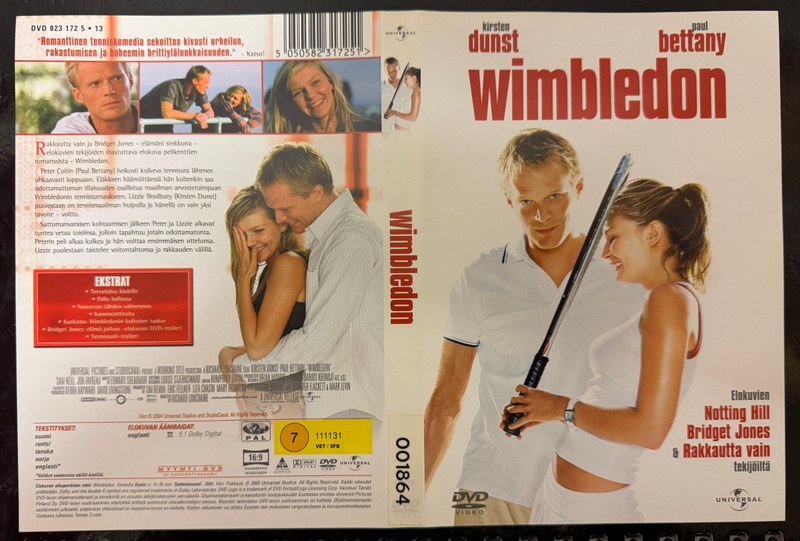 WIMBLEDON (DVD) (Kirsten Dunst) - Huuto.net