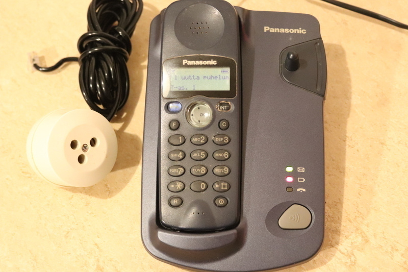 Vanha Panasonic lankapuhelin, johdoton luuri - Huuto.net