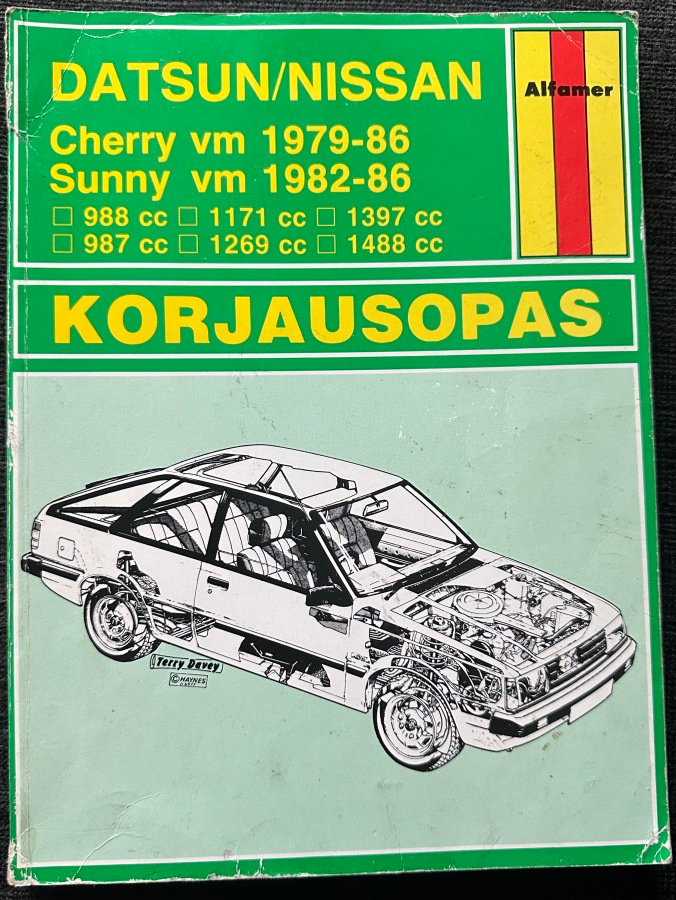 Alfamer S13 Datsun /Nissan Cherry ja Sunny - korjausopas - Huuto.net ...