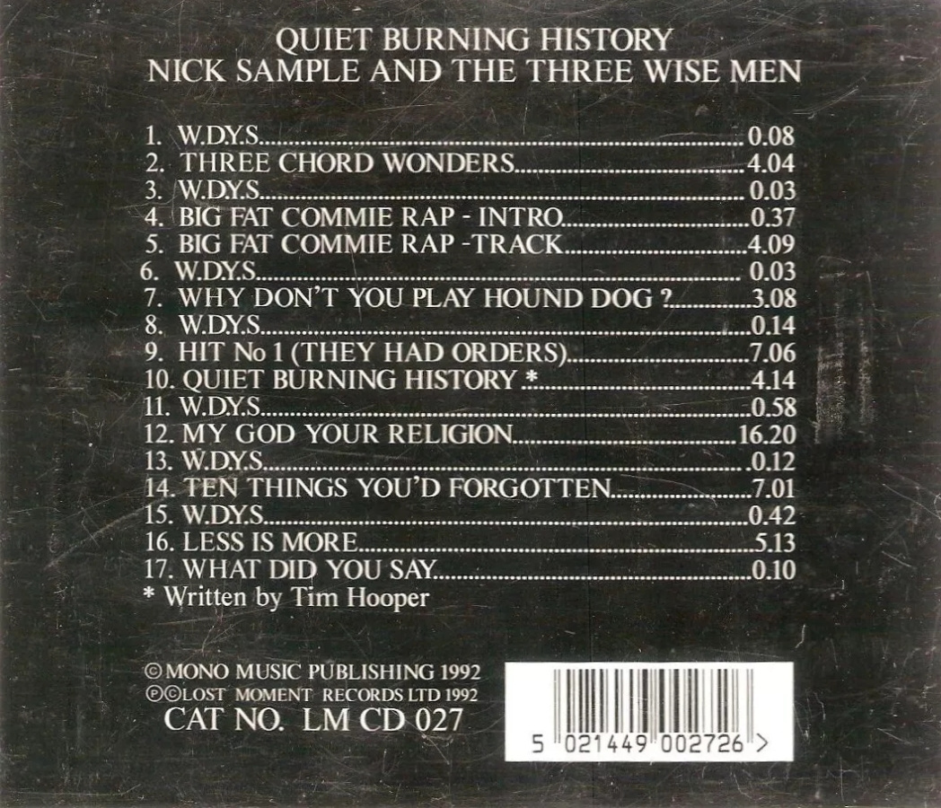 Nick Sample and the Three Wise Men – Quiet Burning History - Huuto.net
