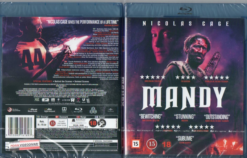 Mandy (7 425) UUSI -FI- BLU-RAY nordic, nicolas cage 2018 - Huuto.net
