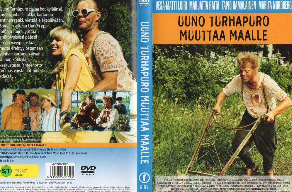 Uuno Turhapuro Muuttaa Maalle (23 061) UUSI -FI- DVD 1986 - Huuto.net ...