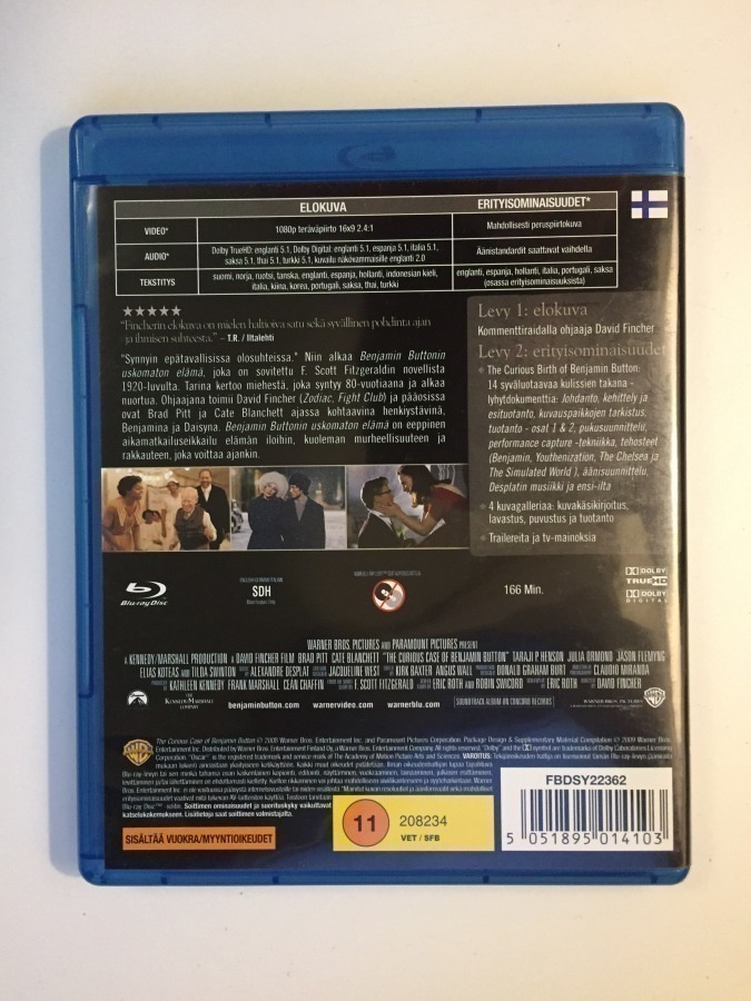 Benjamin Buttonin uskomaton elämä (Blu-ray) O: David Fincher | Huuto.net