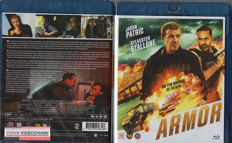 Armor (37 583) UUSI -FI- BLU-RAY sylvester stallone 2024 - Huuto.net