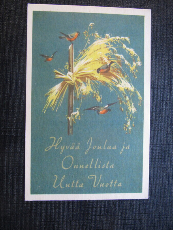 Hyvä Joulua ja Onnellista Uutta Vuotta. Wendelin.Postikortti - Huuto.net