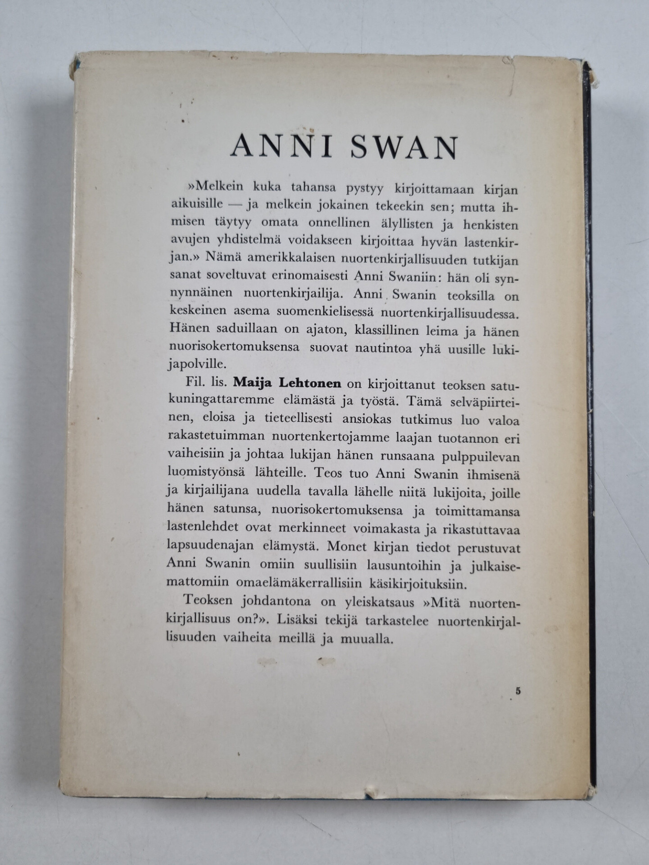 Maija Lehtonen : Anni Swan | Huuto.net